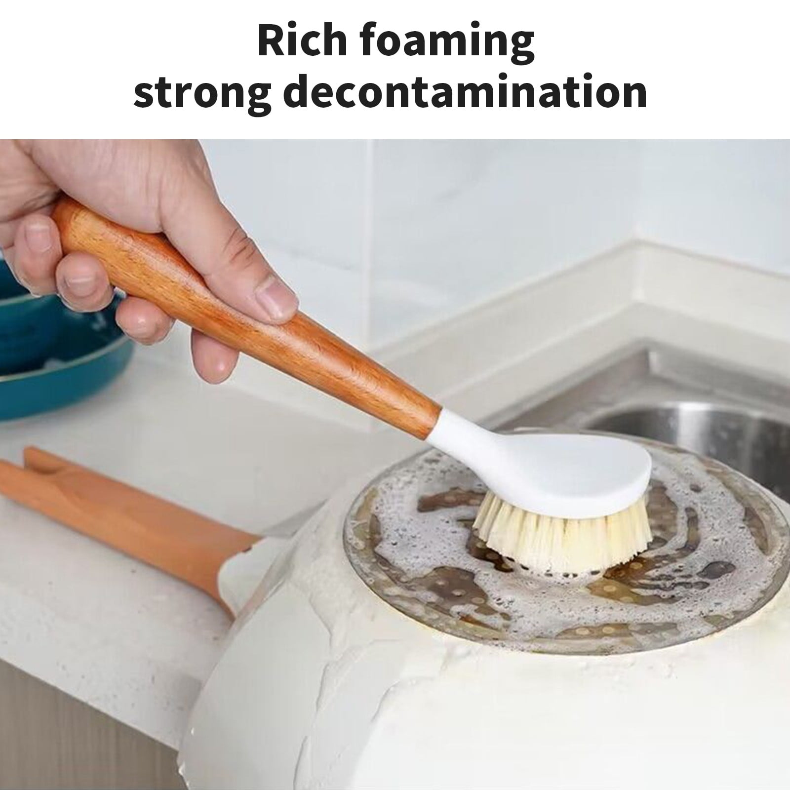 Stainless Steel Dishwashing Brushes, Heavy Duty Pot Pan Cleaners ...