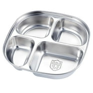 Grosmimi Stainless Steel Food Tray with 5 Compartment - Walmart.com