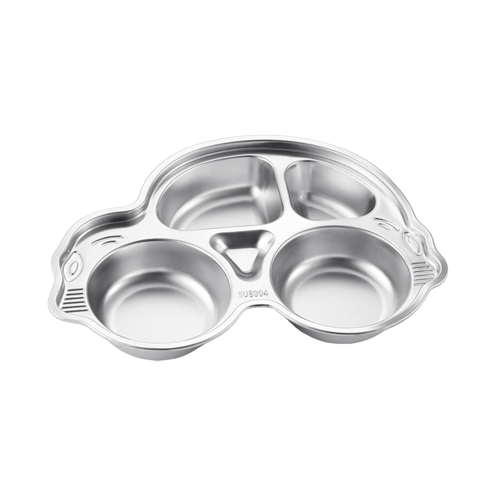 Stainless Steel Divided Plate Kids Divided Meal Tray Dinner Dish For ...