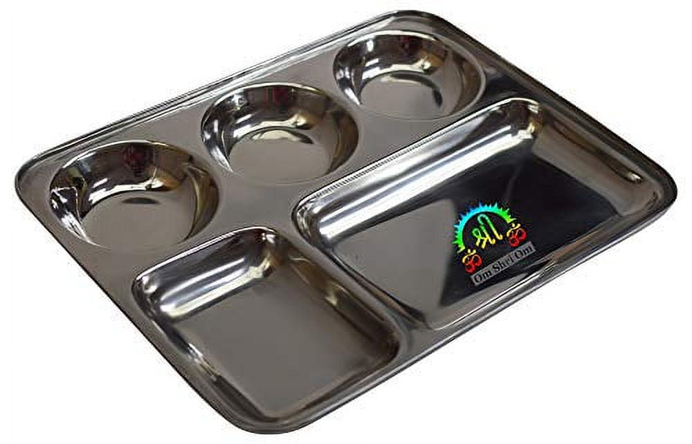Stainless Steel Divided Plates 5-Section Divided Plates for Kids ...