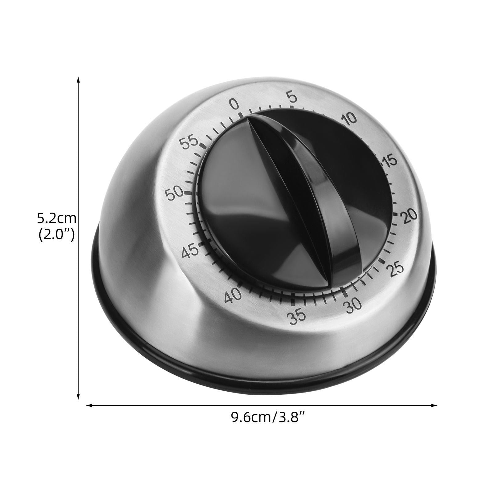 Stainless Steel Dome Shape Kitchen Timer 60 Minutes Countdown ...