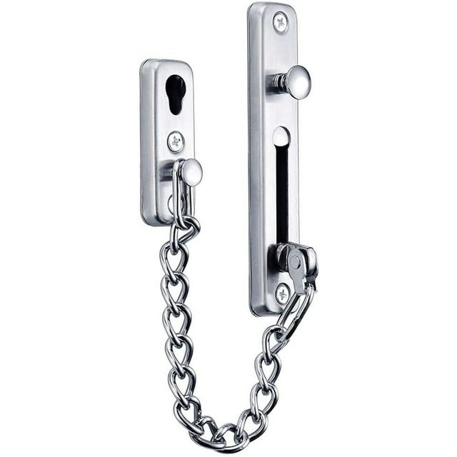 Stainless Steel Door Chain Lock, Security Door Latch Lock with 4 Screws ...