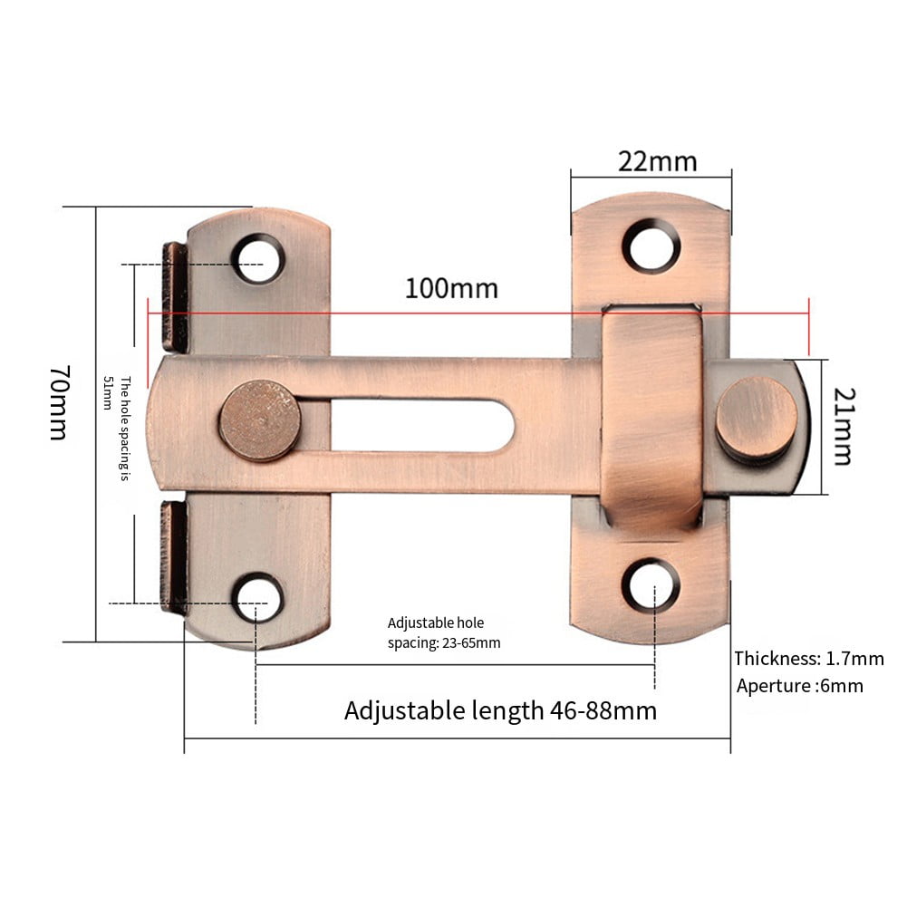 Stainless Steel Door Hasps Latch Door Bolt Sturdy Easy To Install ...