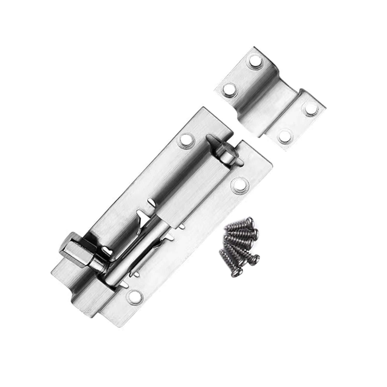 Stainless Steel Door Latch Sliding Lock Bolt Latch Hasp Staple Gate ...