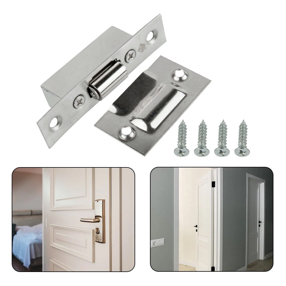 Stainless Steel Door Latches Cupboard Cabinet Roller Latch Lock Wooden ...