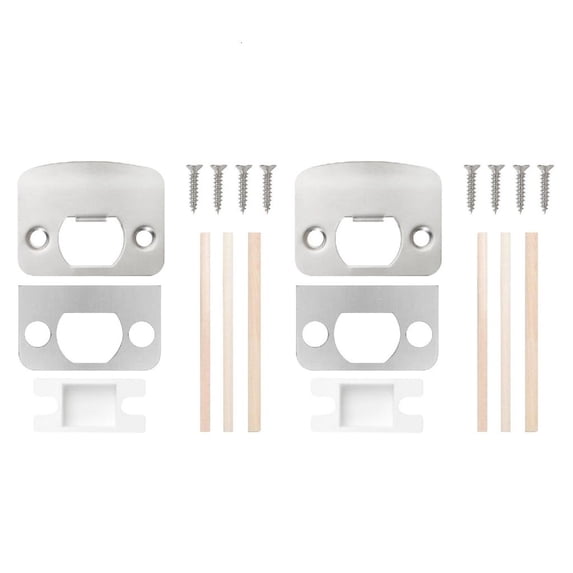 Stainless Steel Door Lock Strikes Plate set Security Latches Repair ...