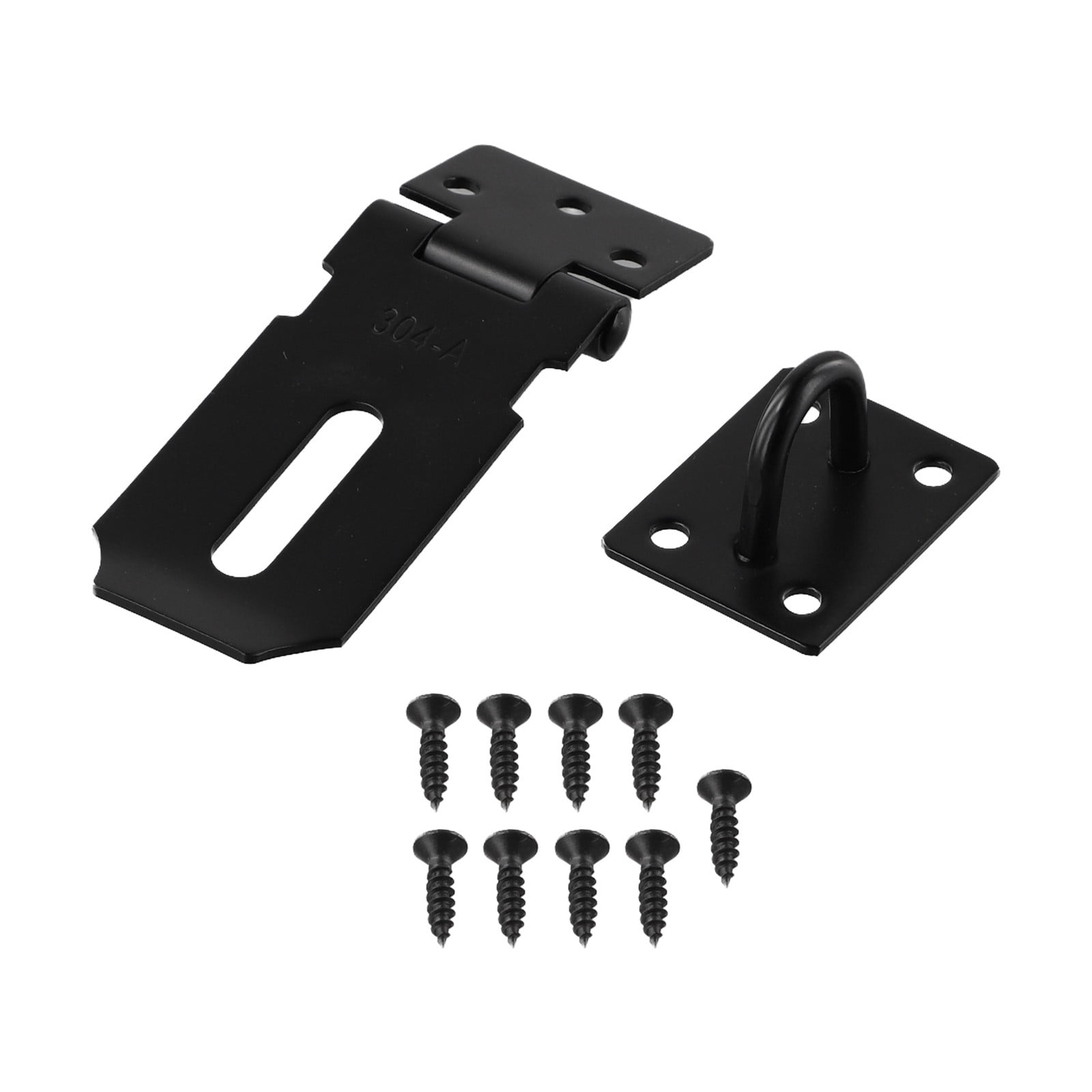 Stainless Steel Door Padlock Hasp Kit Anti Theft Folding Lock Buckle ...