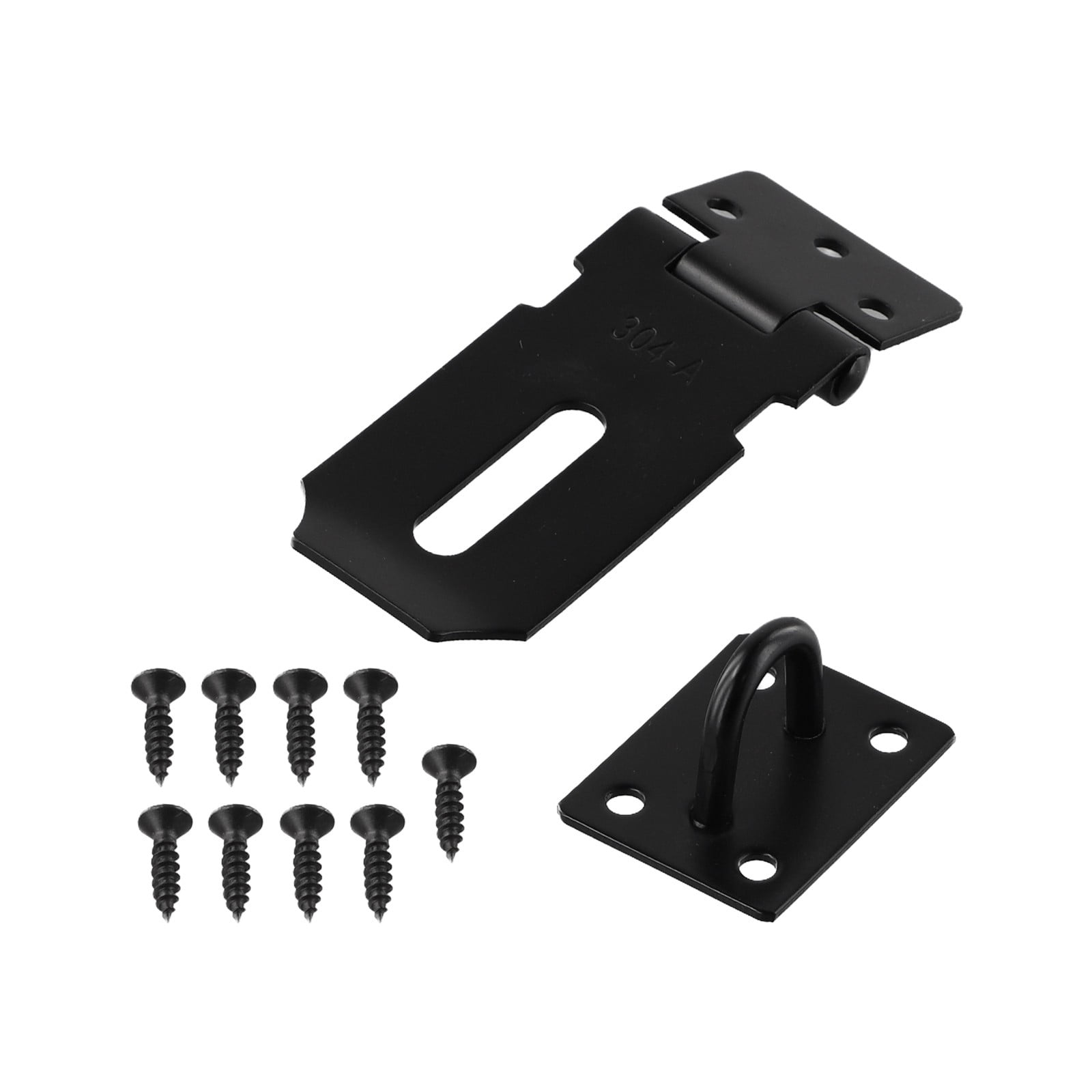 Stainless Steel Door Padlock Hasp Kit Anti Theft Folding Lock Buckle ...