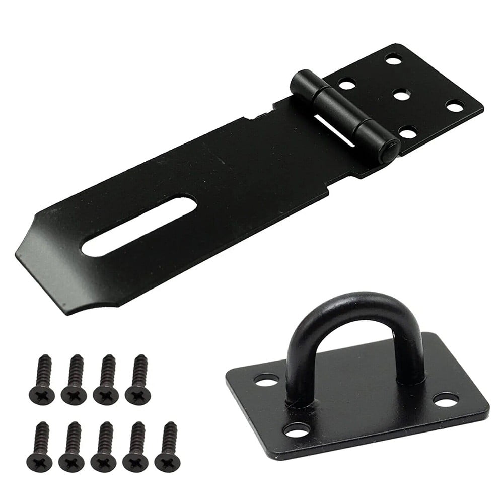 Stainless Steel Door Padlock Hasp Kit Anti Theft Folding Lock Buckle ...