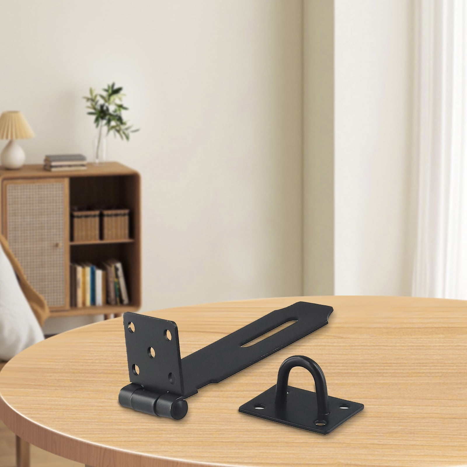 Stainless Steel Door Padlock Hasp Kit Anti Theft Folding Lock Buckle ...