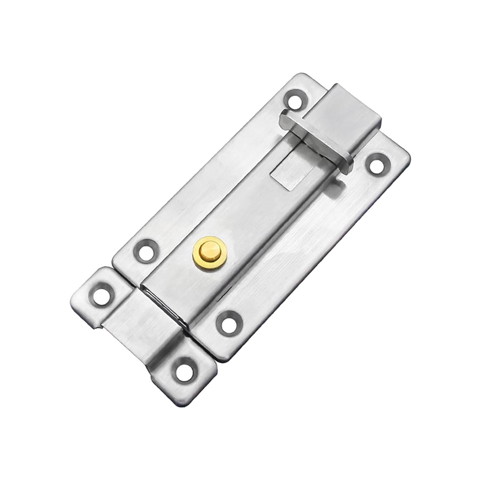 Stainless Steel Door Slide Latch, Sliding Lock, Entry Door Lock for ...