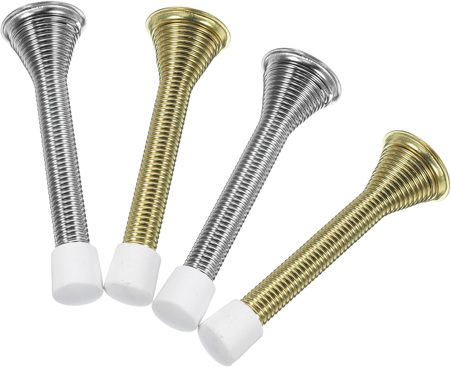 Stainless Steel Door Stopper 4Pcs Spring Door Stoppers Heavy Duty ...