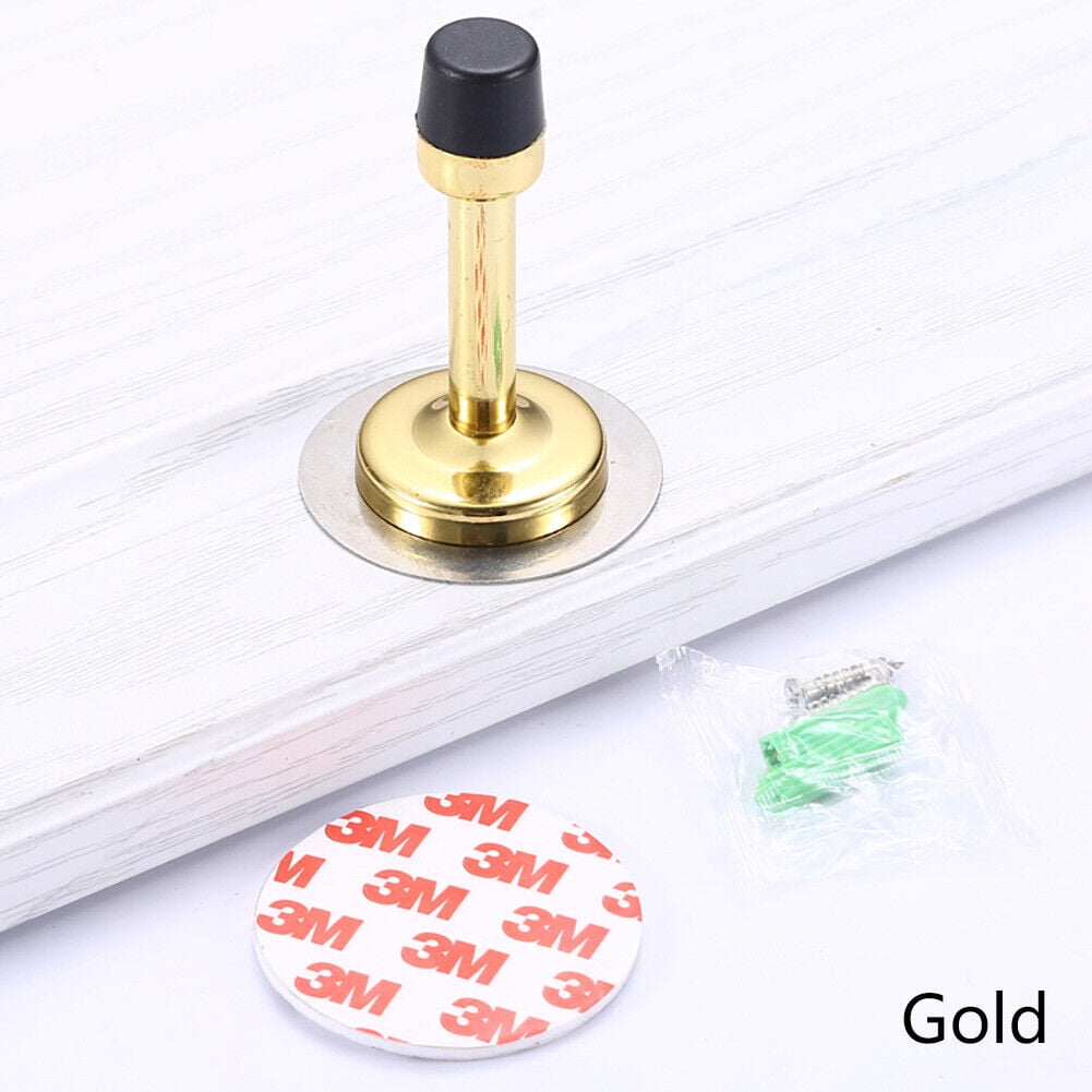 Stainless Steel Door Stops Wall Mounted Door Stopper Rubber Holder ...