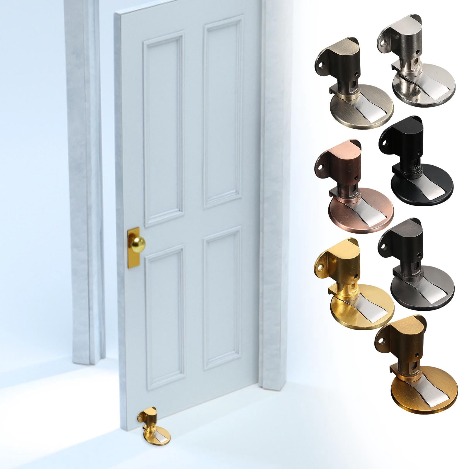 Stainless Steel Door Suction, Invisible Ground Resistance, Adjustable ...