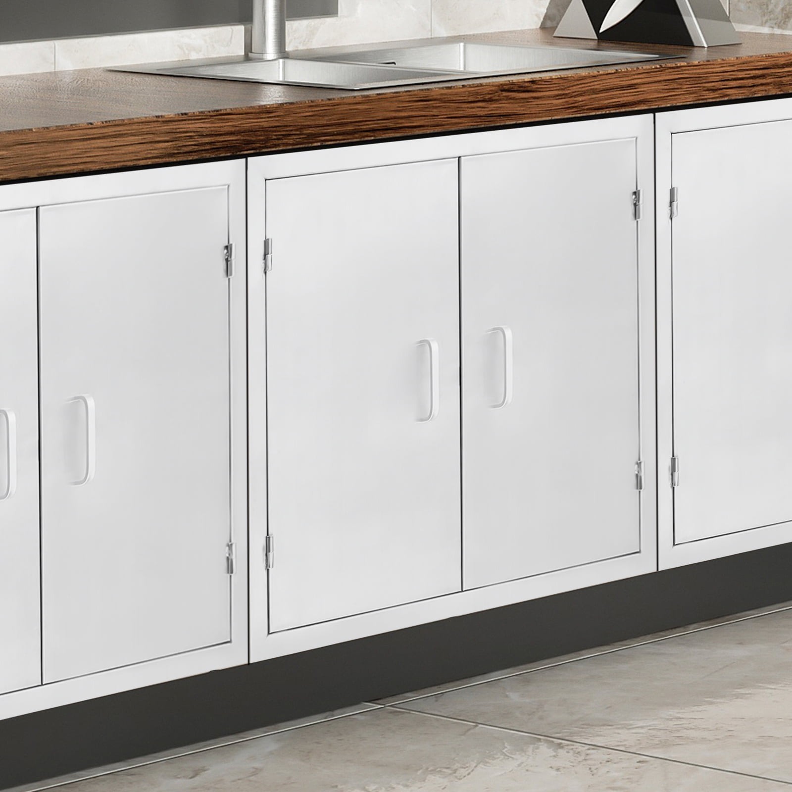 Stainless Steel Double Doors Access Outdoor Kitchen Island Door Drawer ...