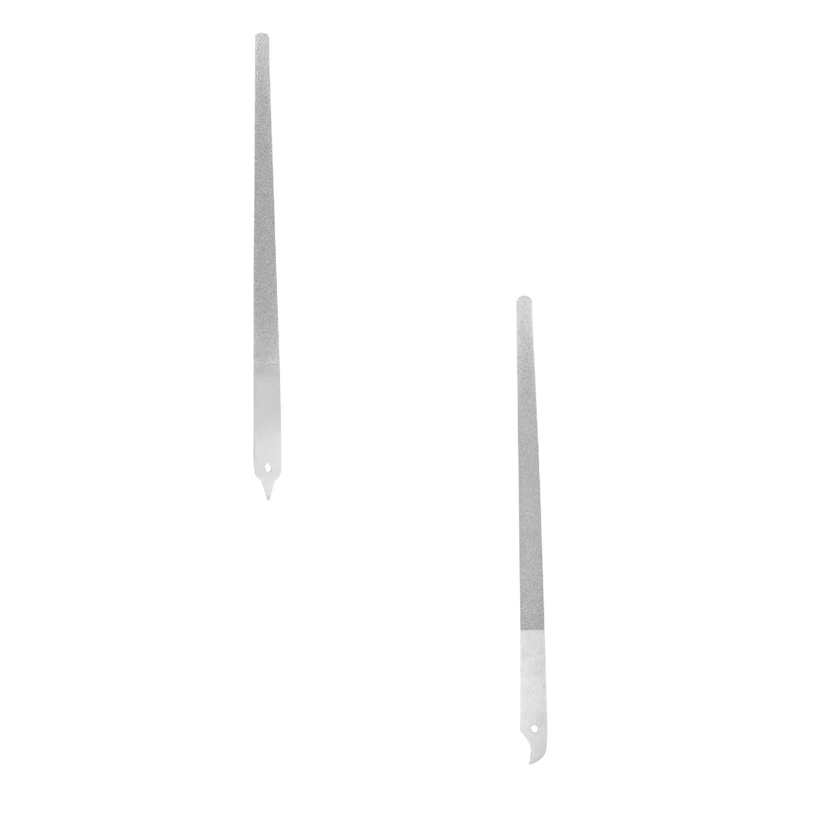 Stainless Steel Double Emery Nail File Strip Nail Polish Special Tools ...