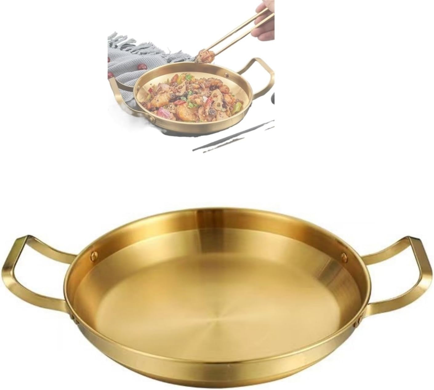 Stainless Steel Double Handle Cooking Pot for Induction, Nonstick ...