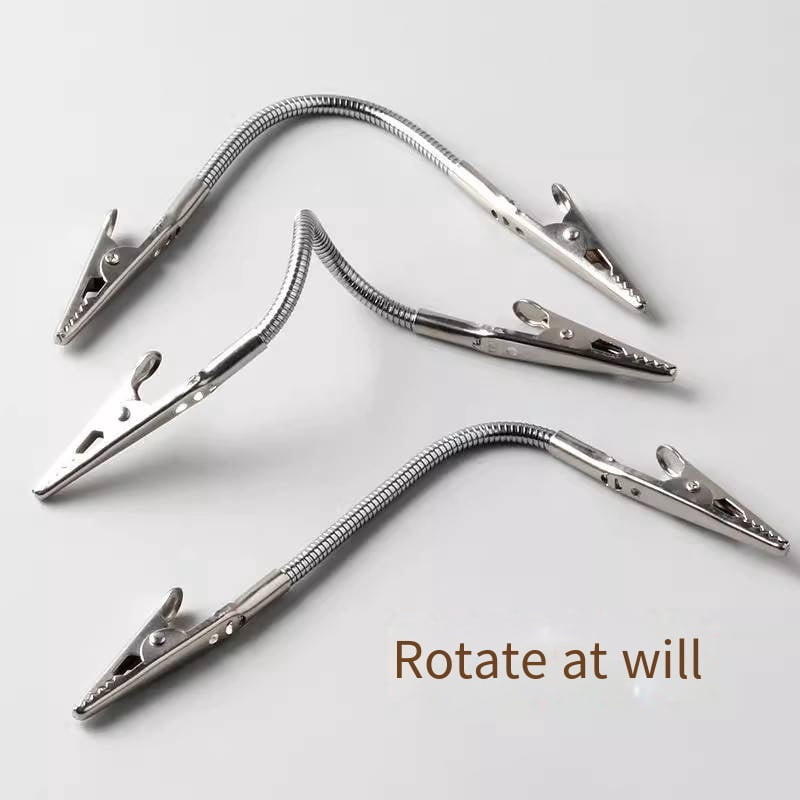 Stainless Steel Double-Headed Alligator Clip New Support Stand Metal ...