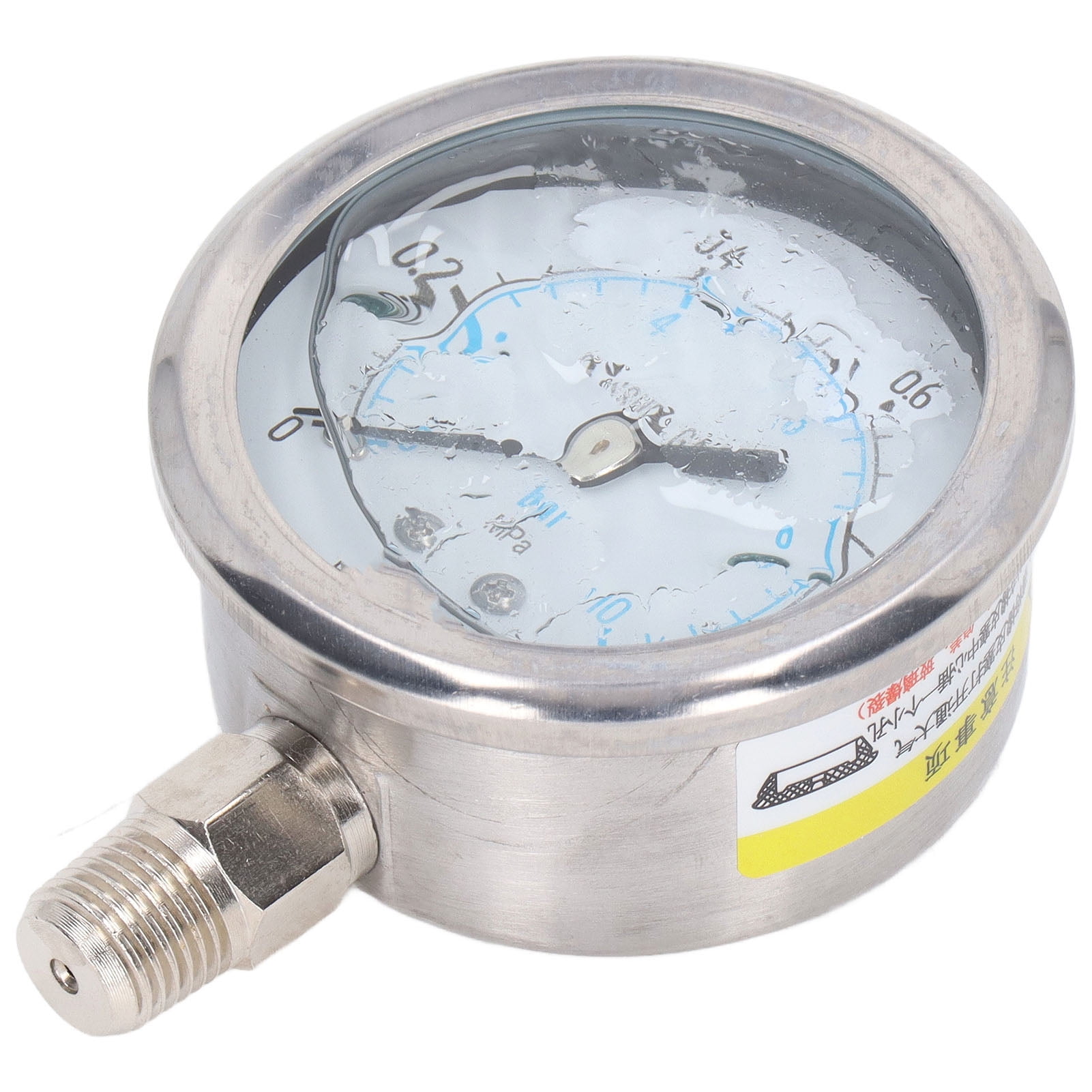 Stainless Steel Double Scale Pressure Gauge 1/4 Inch Npt Thread Vacuum ...