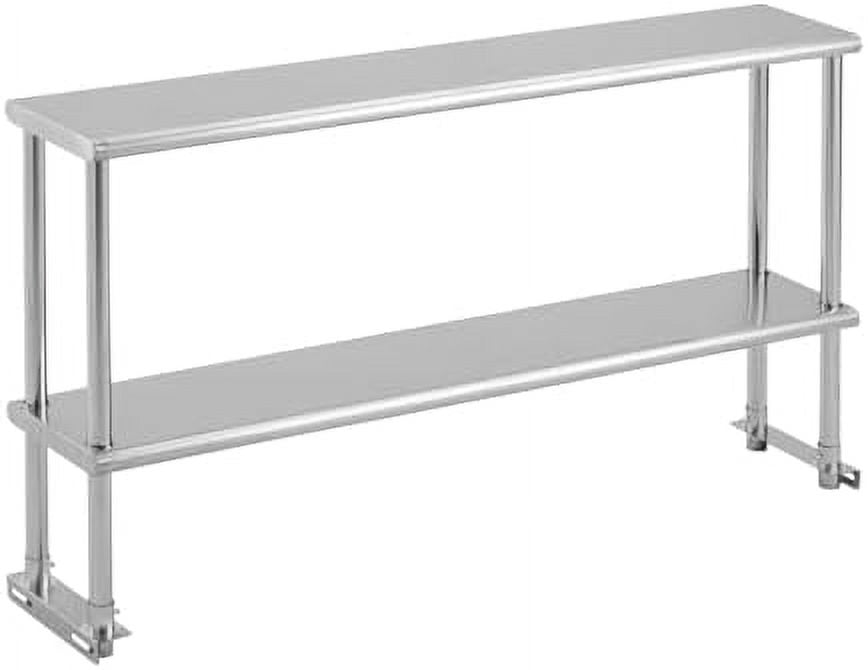 Stainless Steel Double Shelf,60 Inch Restaurant Kitchen Shelf,Supports ...