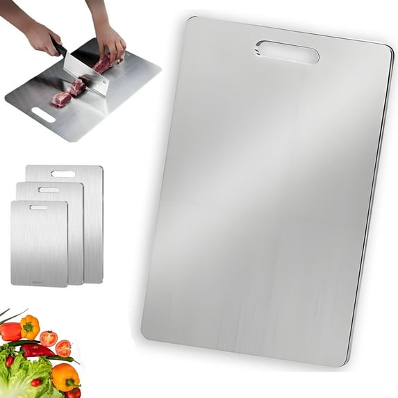 Stainless Steel Double Sided Chopping Board, Stron Dura Cutting Board ...
