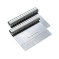 Stainless Steel Dough Pastry Scraper Pizza Cutter Chopper with ...