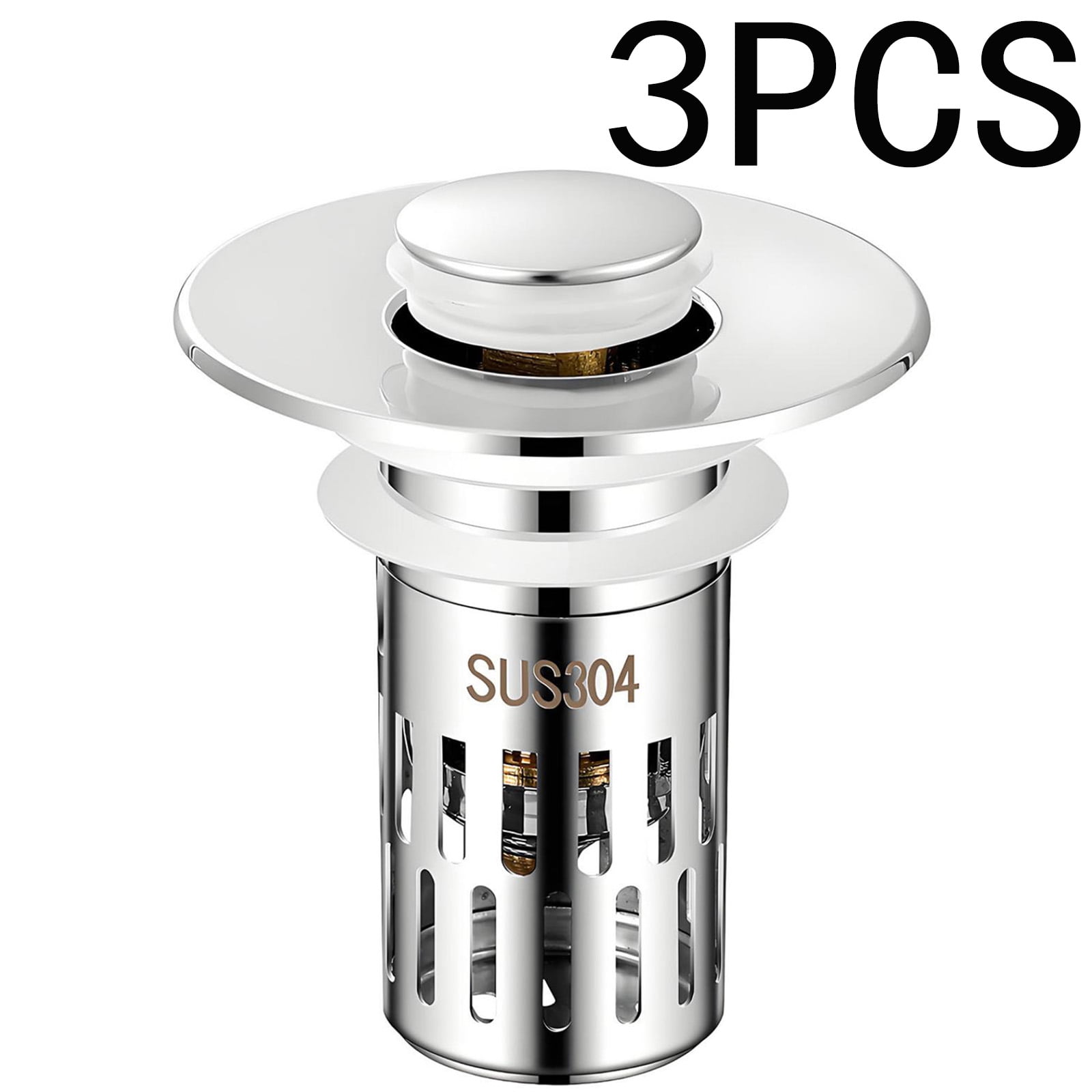 Stainless Steel Drain Filter,Pop Up Drain Hair Catcher,Stainless Steel ...