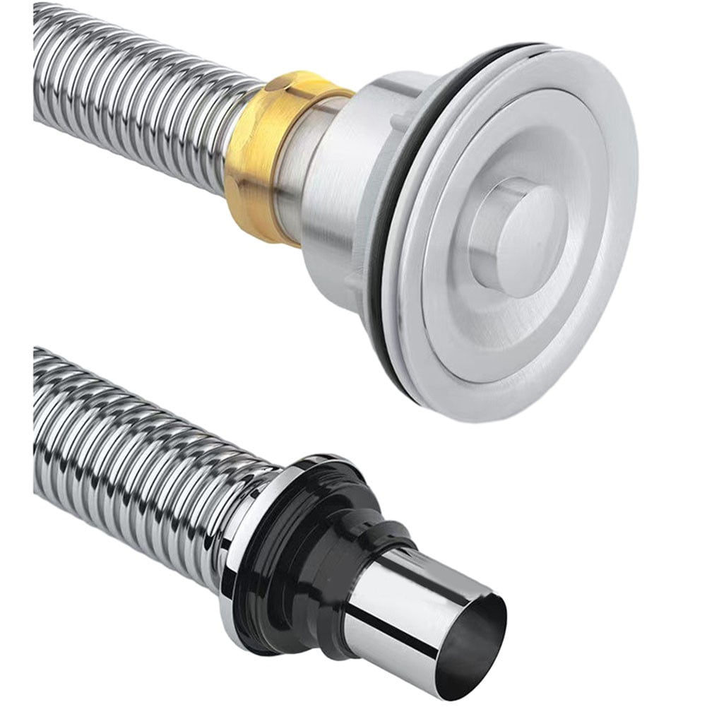 Stainless Steel Drain Sink Sink Drain Pipe Copper Cap Drain Pipe ...