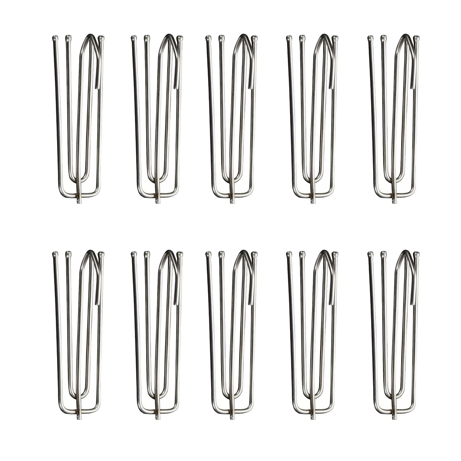 Stainless Steel Drapery Hook and Pin for Pleated Drapes,Heavy Duty 4 ...