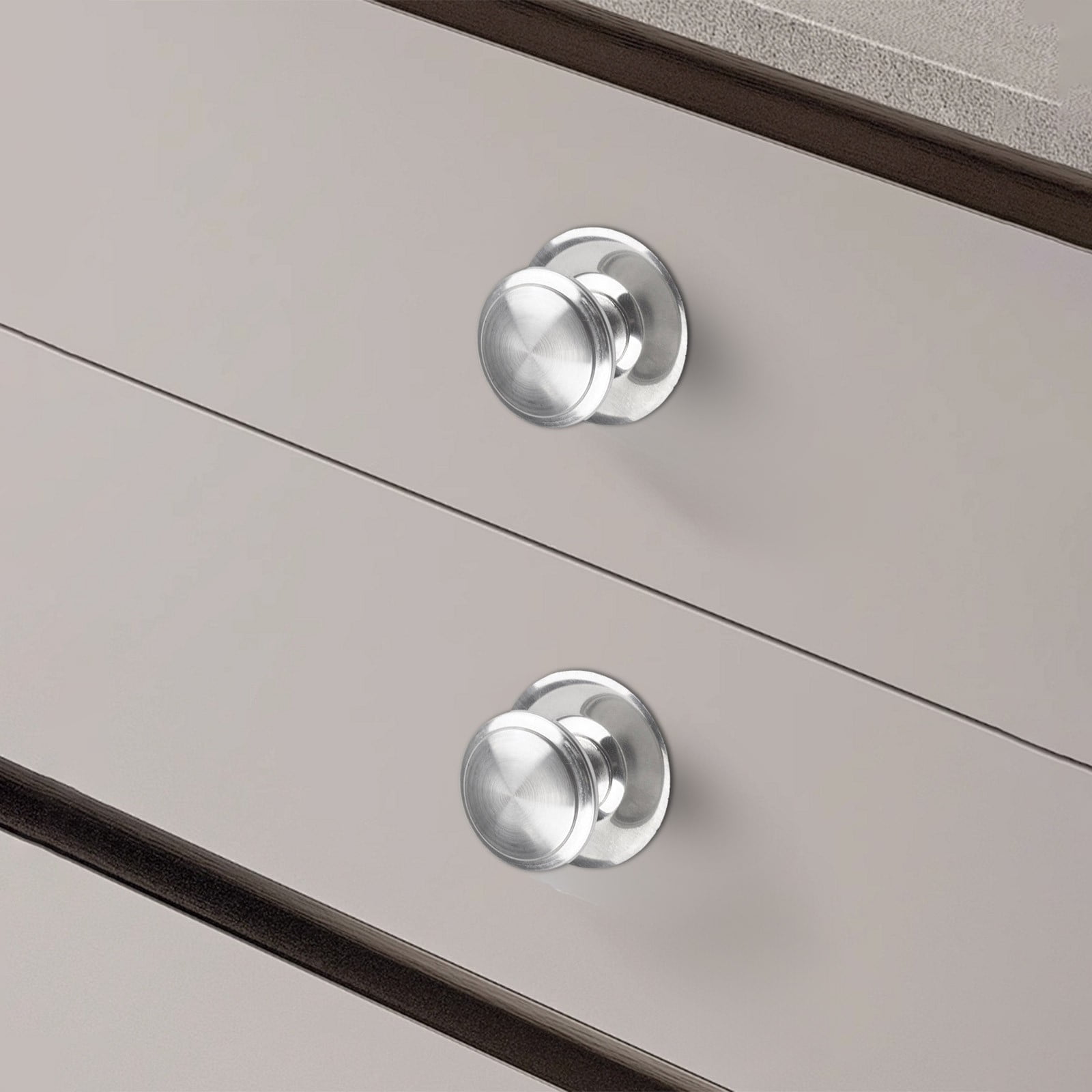 Stainless Steel Drawer Knobs,16pcs Self-Stick Instant Cabinet Handle ...