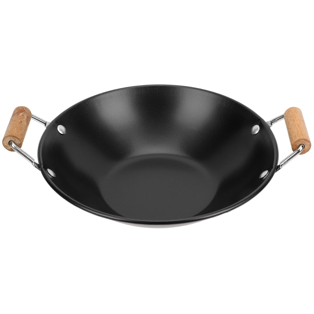 Stainless Steel Dry Pot Cooking Grilling Wok Individual Black - Walmart.com