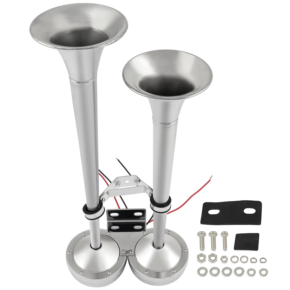 Stainless Steel Dual Trumpet Electric Train Car Air Horn with Air ...