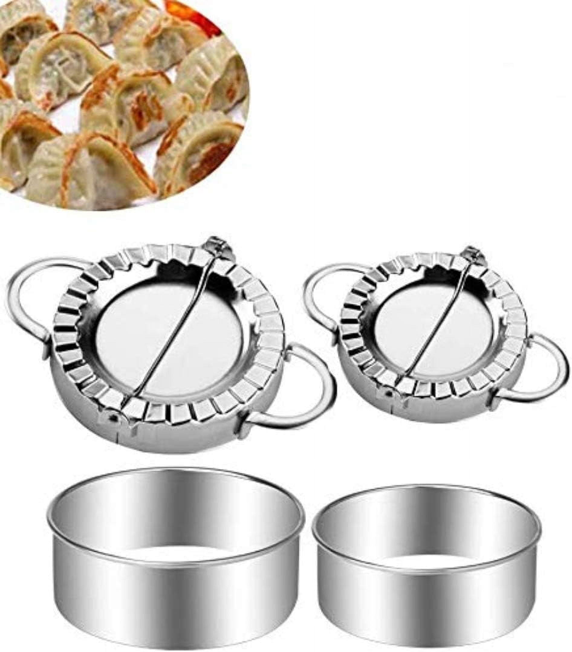 Stainless Steel Dumpling Maker 4 Pcs Small and Large Dumpling Mold ...