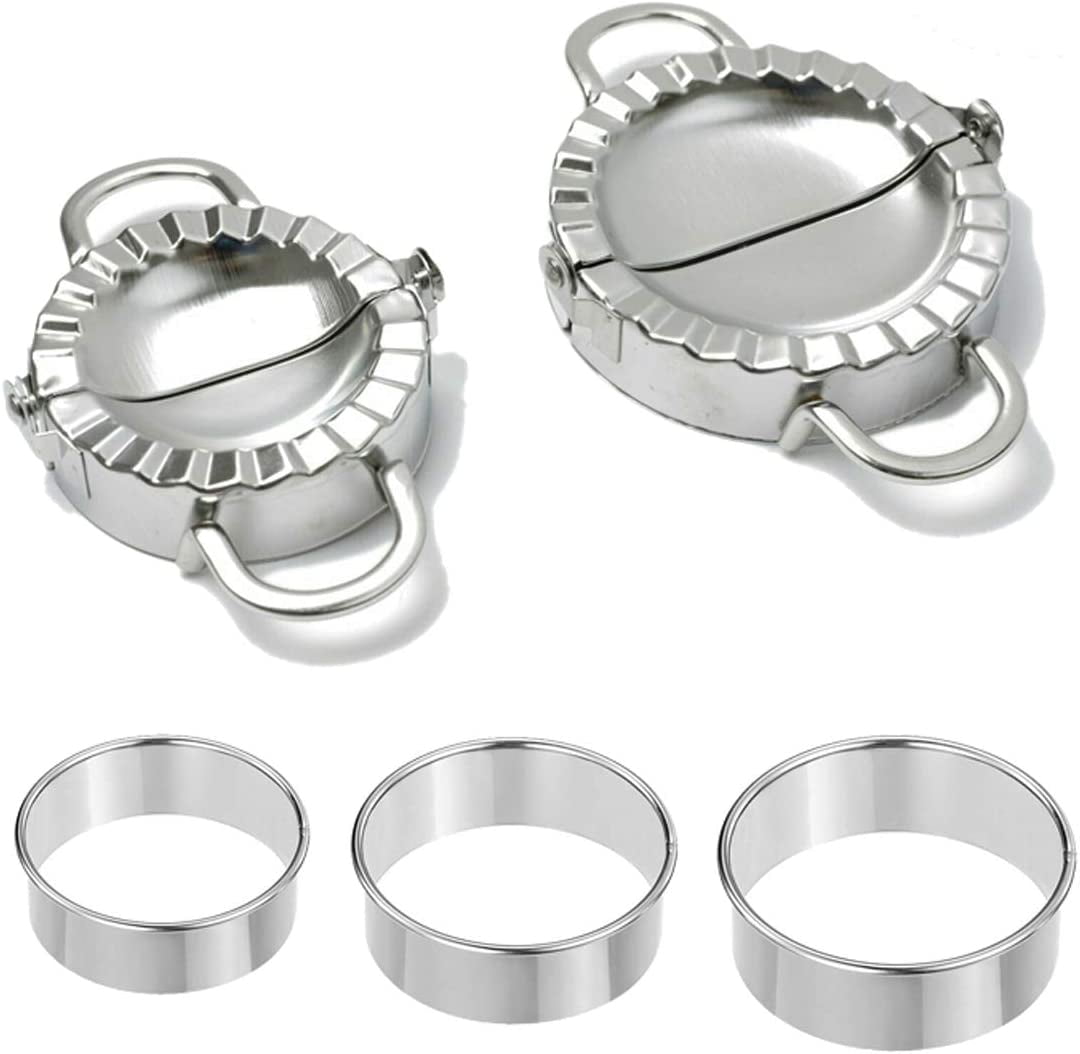 Stainless Steel Dumpling Maker Set 5 Pieces, Dumpling Press Molds (9.5 ...