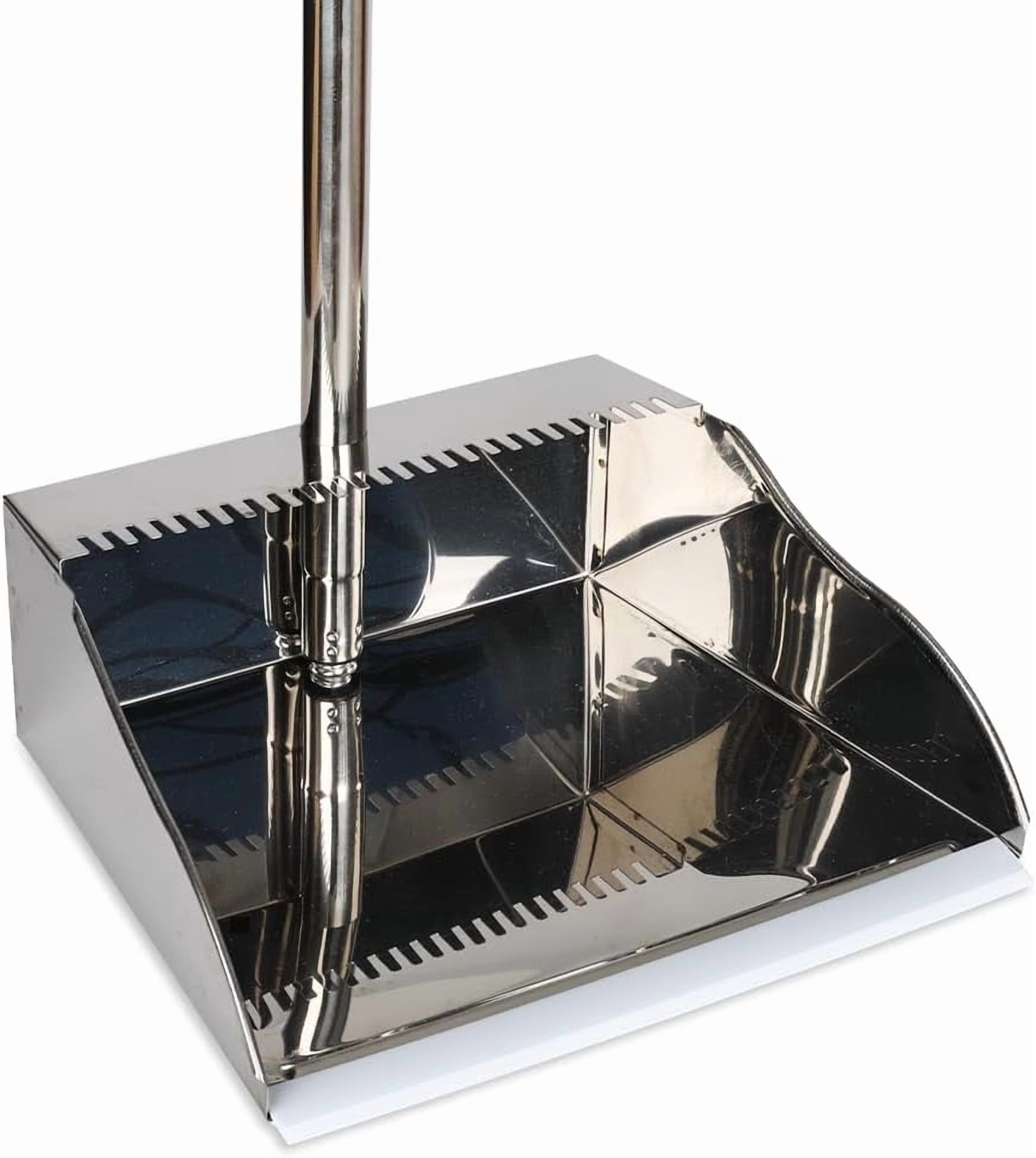 Stainless Steel Dustpan Metal Dustpan with Handle Heavy Duty Dust Pan ...