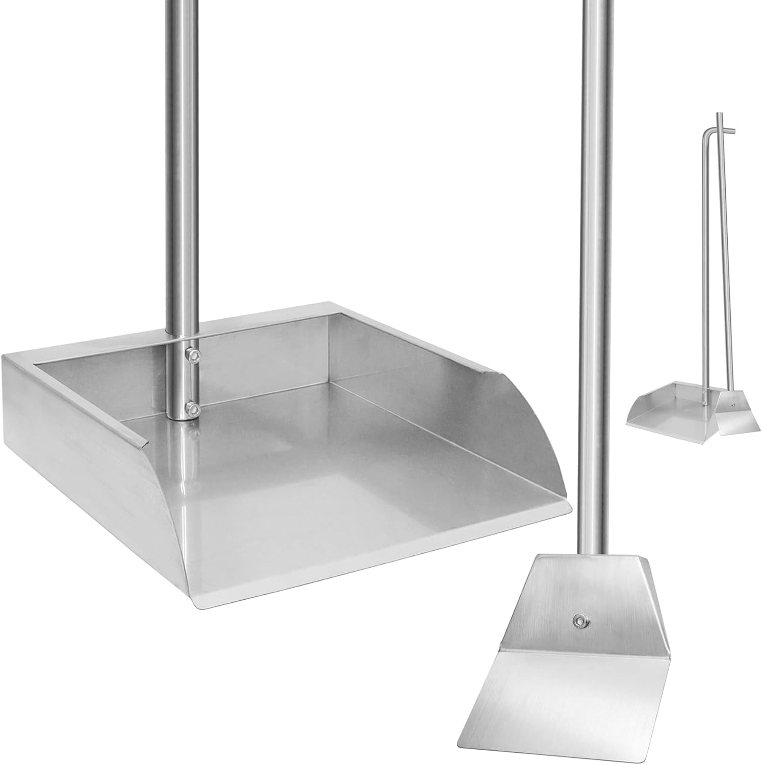 Stainless Steel Dustpan and Spade Poop Scoop Set,Extremely Durable ...