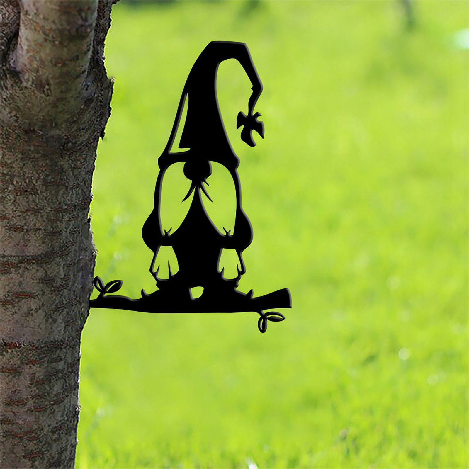 Stainless Steel Dwarf Card Inserted Signs Steel Branch Gnomes Stake ...