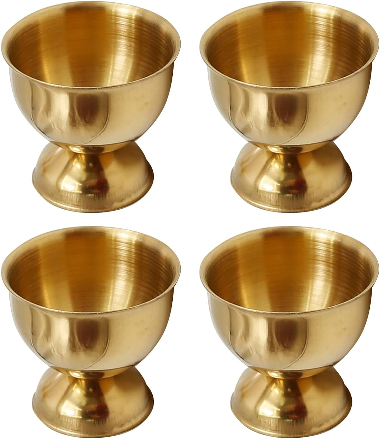 Stainless Steel Egg Cups, Gold Egg Holder Set of 4 for Hard Soft Boiled ...