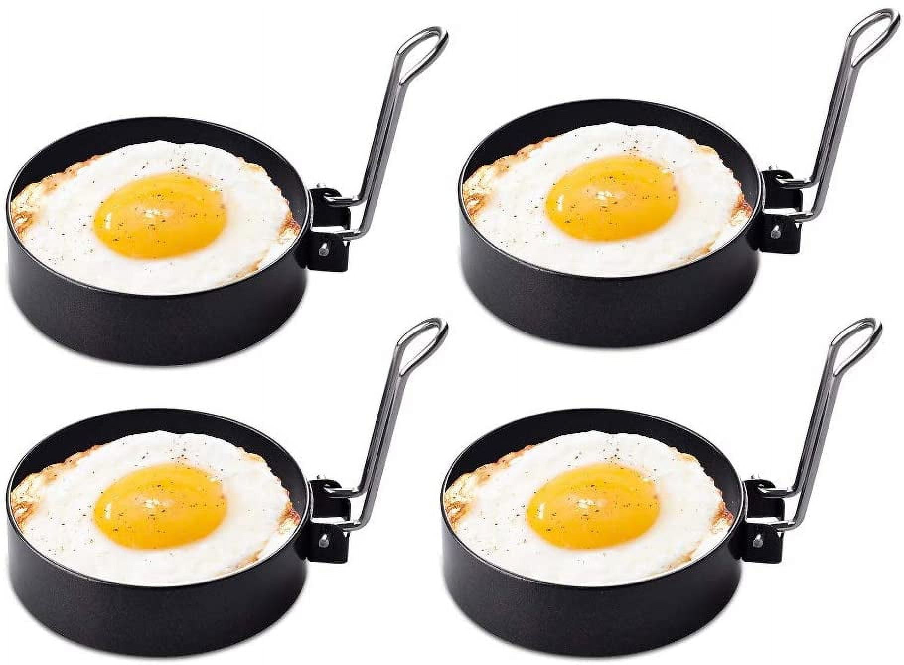 Stainless Steel Egg Rings, 4 Pack Egg Rings,Non Stick Round Egg Ring ...