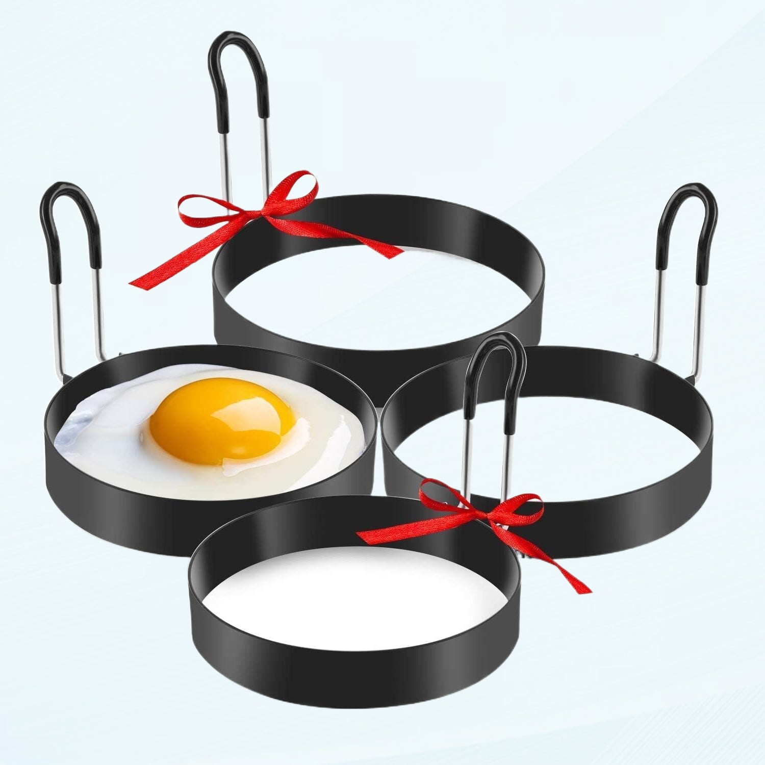 Stainless Steel Egg Rings, 4 Pack, Perfect for Frying Eggs and ...