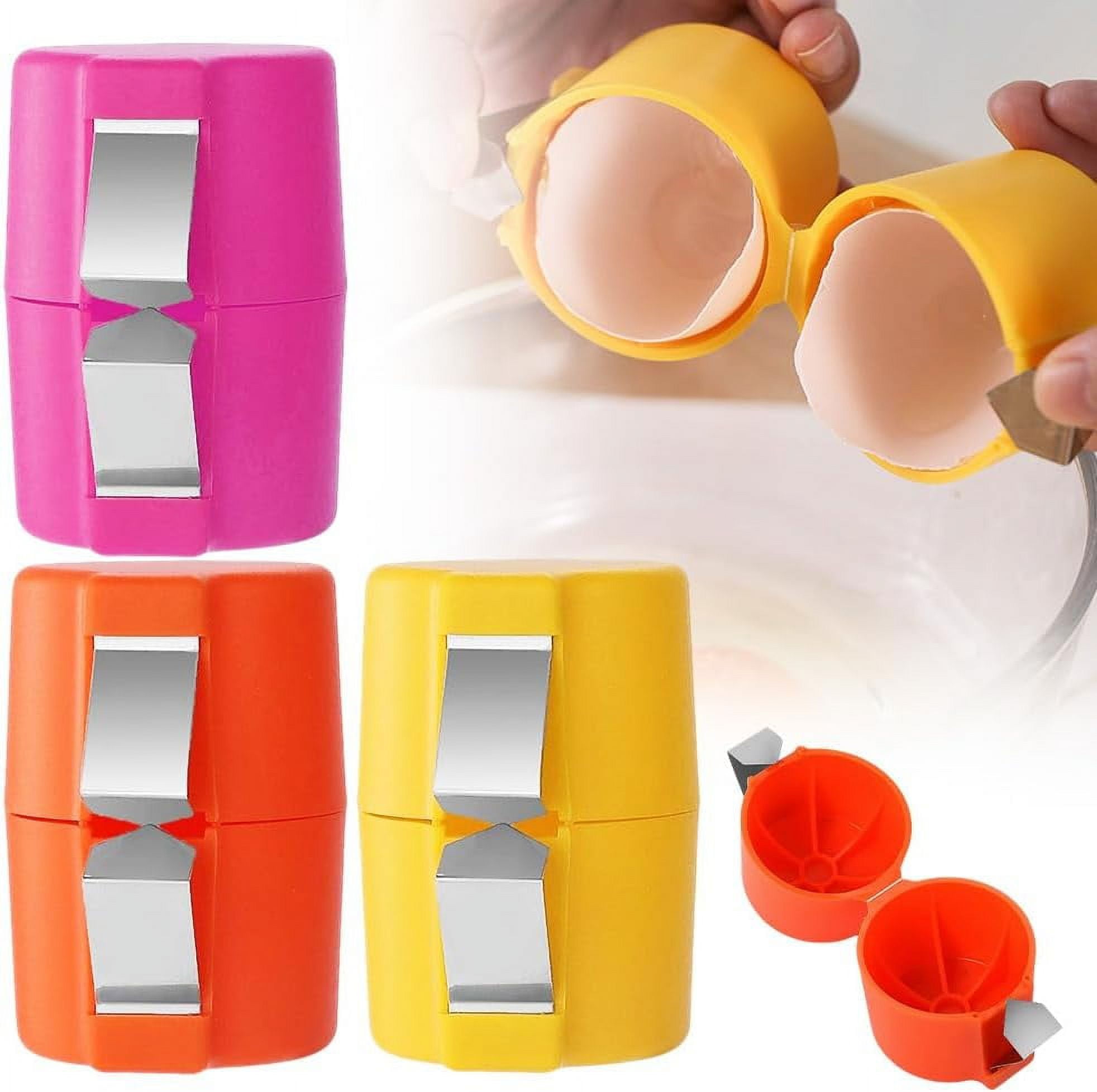 Stainless Steel Egg Shell Opener, 2026 New Egg Shell Cutter Egg Shell Separator for Raw Eggs ...