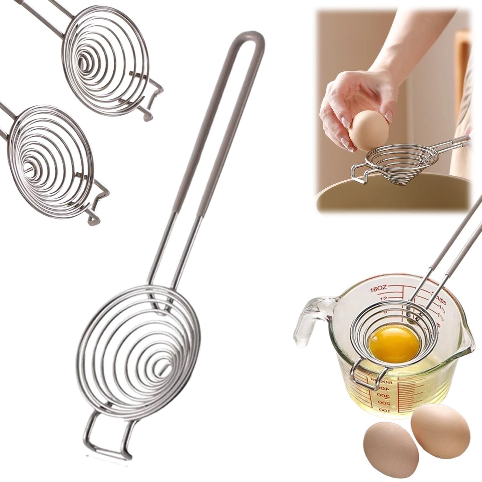 Stainless Steel Egg White Separator, Non-Slip Egg White Separation ...