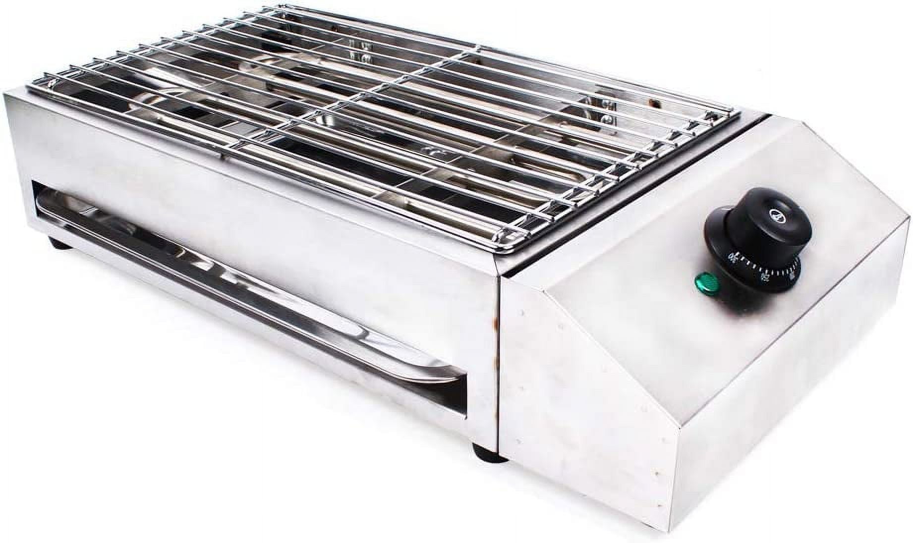 Stainless Steel Electric Barbecue Grill, Smokeless Detachable Adjustable Temperature Control 50 ...