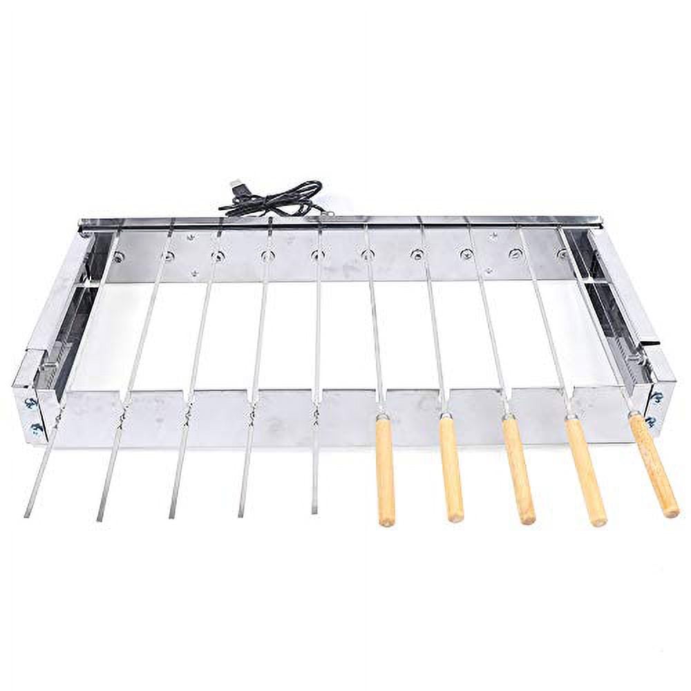 Stainless Steel Electric Skewer Turner, Rotated Grilling Rack Shish ...