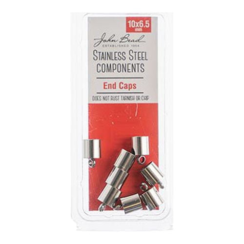 Stainless Steel End Cap 8/Pkg-10x6.5mm - Walmart.com