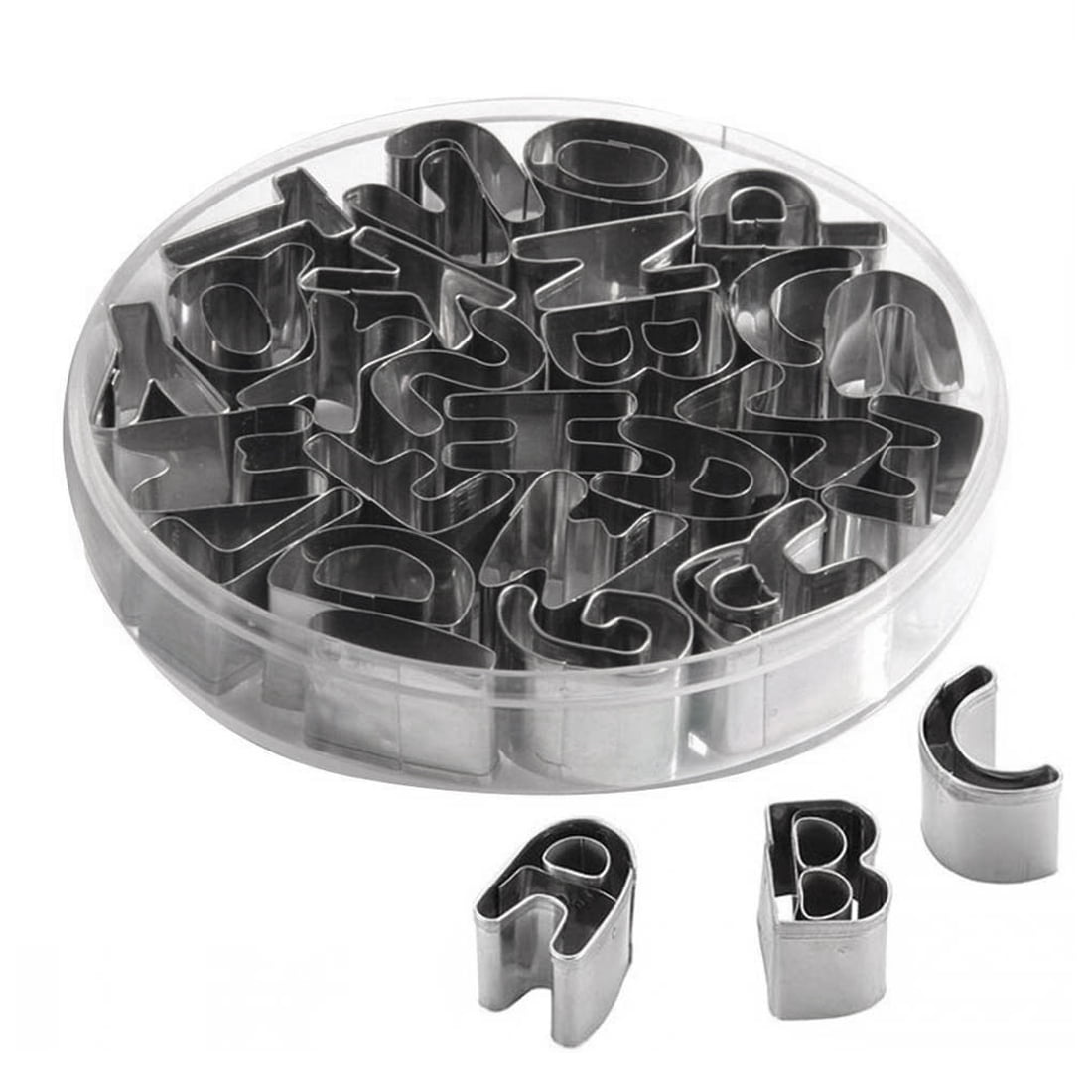 Unique Bargains A to Z 26pcs Stainless Steel Alphabet Letters Cutters ...
