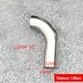 Stainless Steel Exhaust Elbow, 90 Degree Bend, Thin Pipe Construction ...