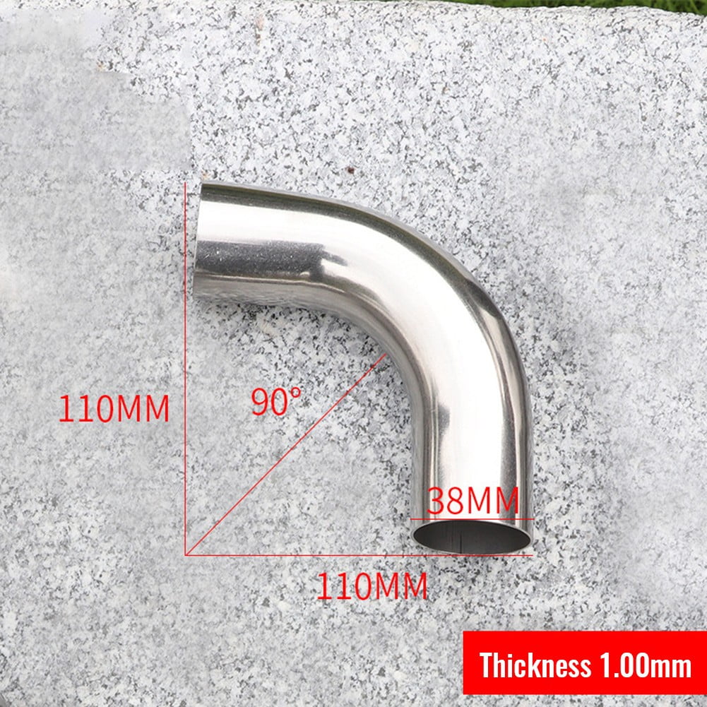 Stainless Steel Exhaust Elbow, 90 Degree Bend, Thin Pipe Construction ...