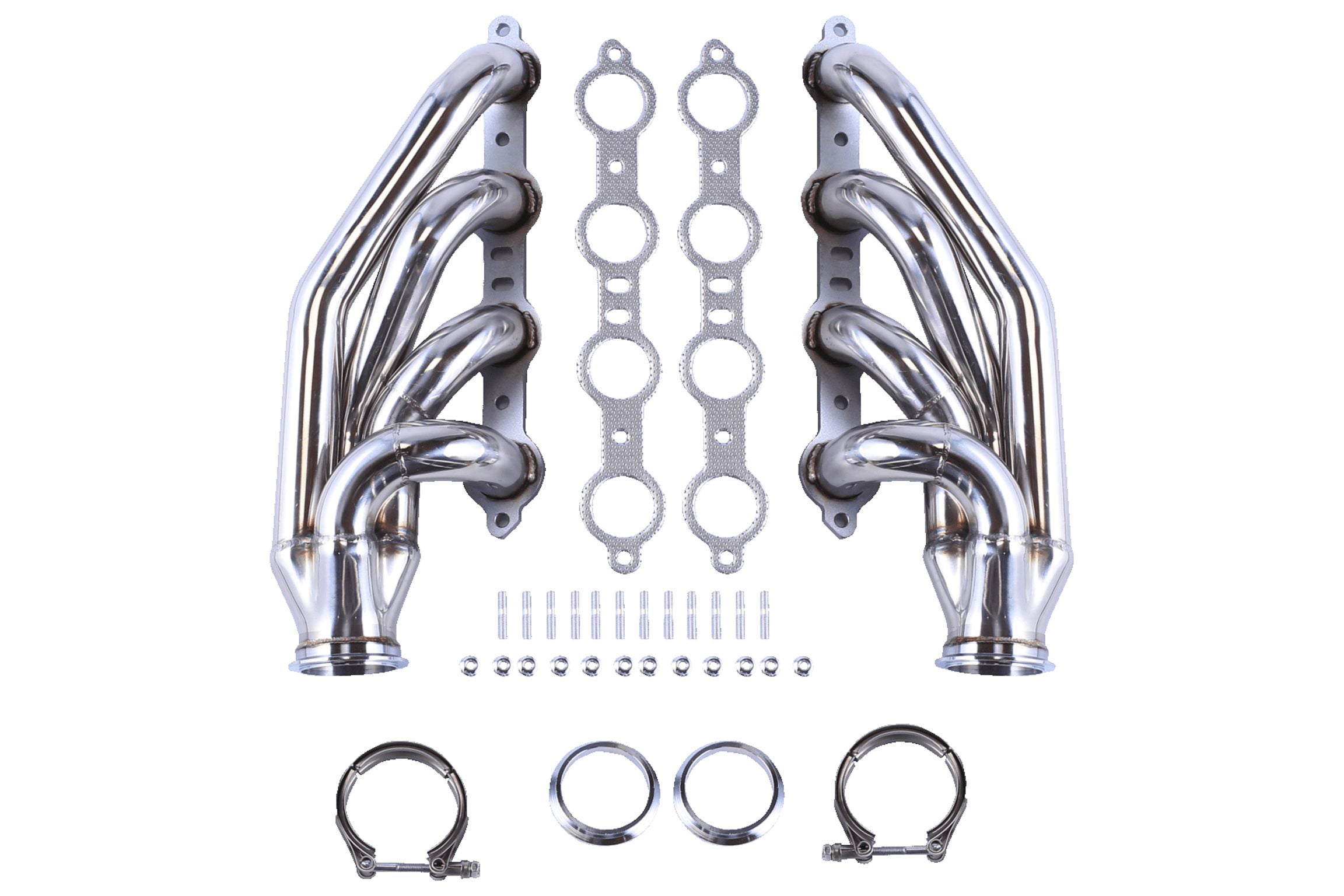 Stainless Steel Exhaust Header Manifold for Small Block V8 LSX LS1 LS2 ...
