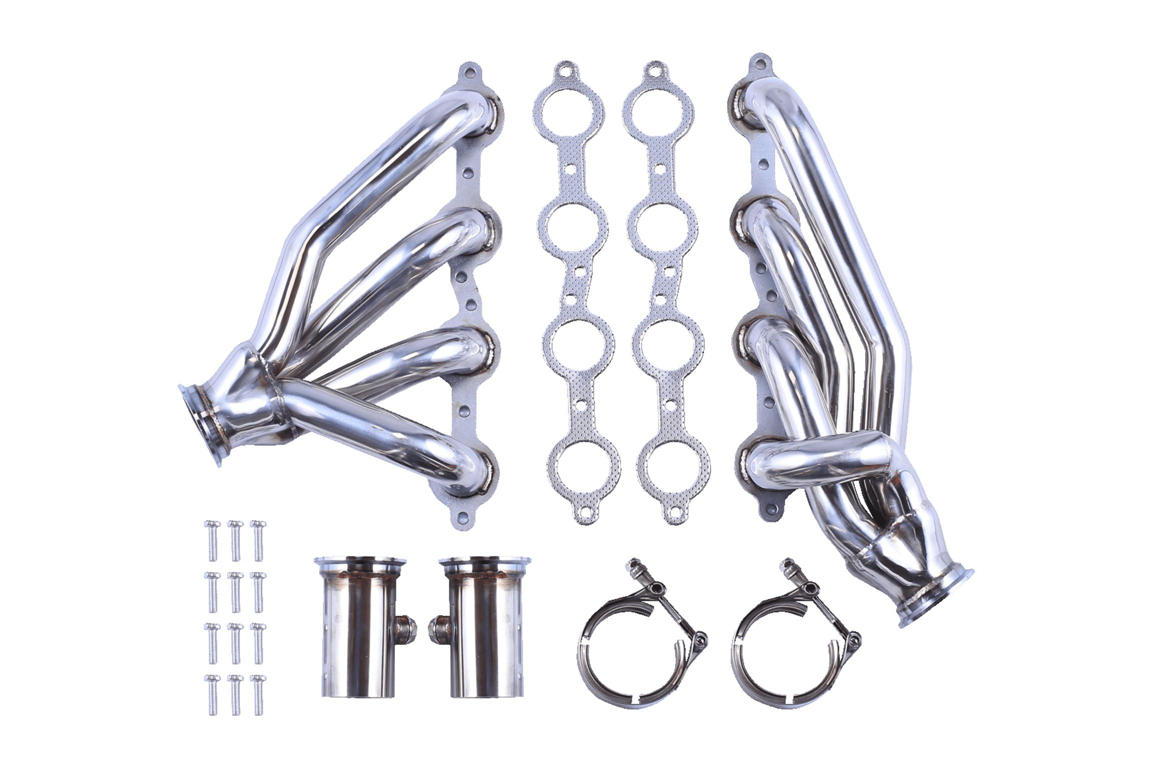 Stainless Steel Exhaust Header for LS Swap S10 LS1 LS2 LS3 LS6 Bel Air ...